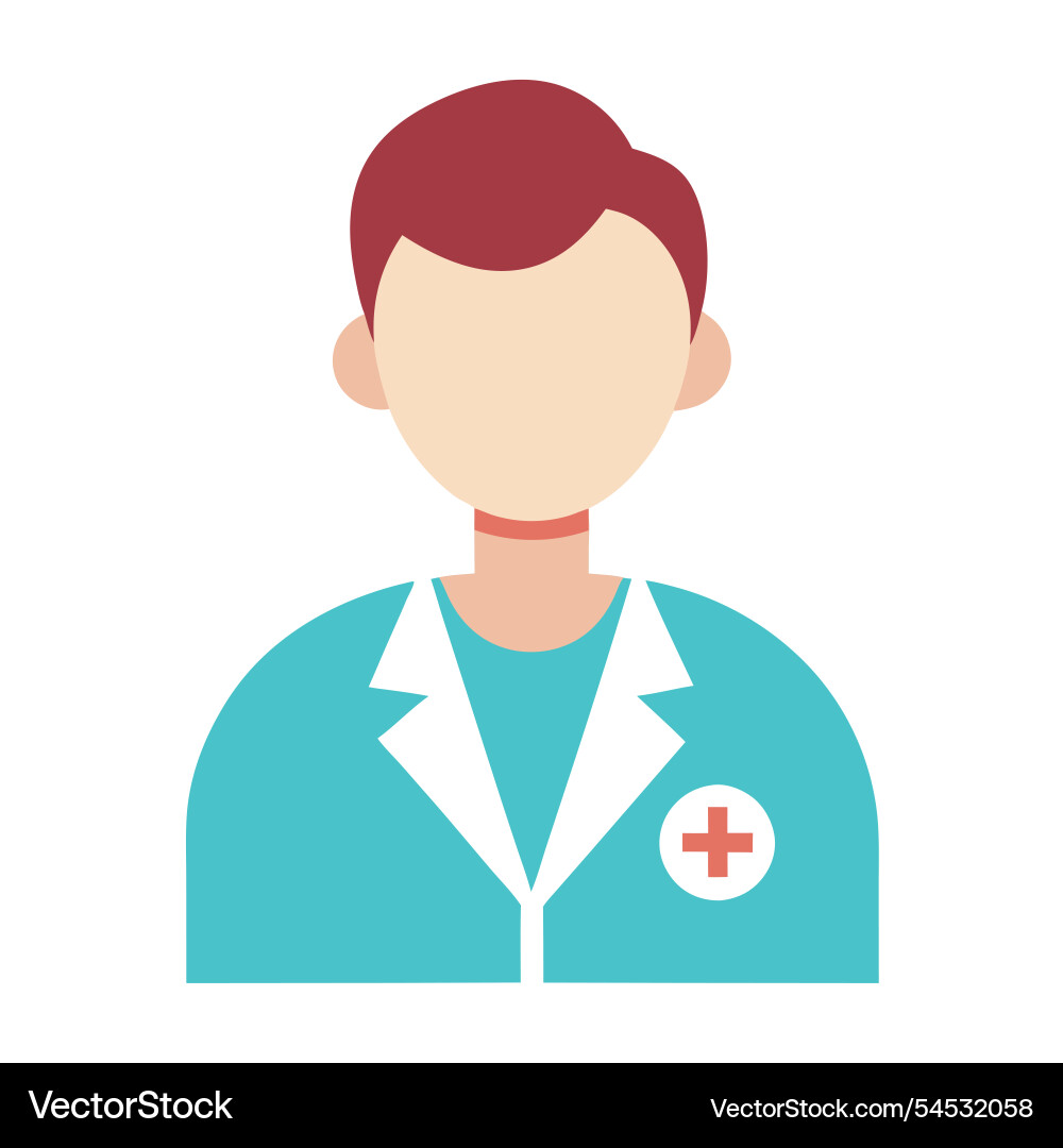 Smiling doctor with stethoscope medical Royalty Free Vector