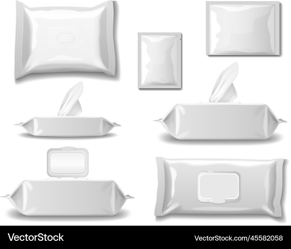 Tissue packaging mockup Royalty Free Vector Image