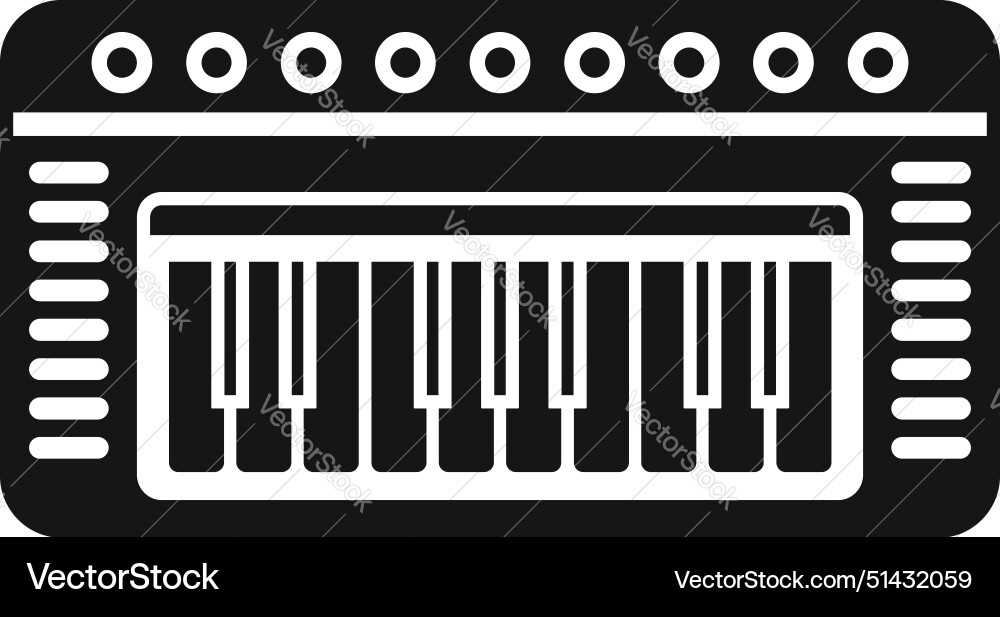 Black and white of a keyboard Royalty Free Vector Image