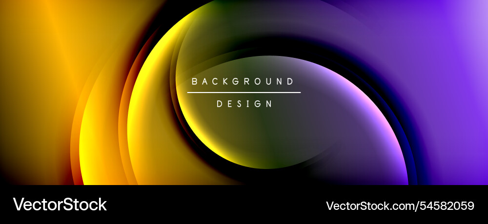 Bright rainbow style color gradient with curve Vector Image