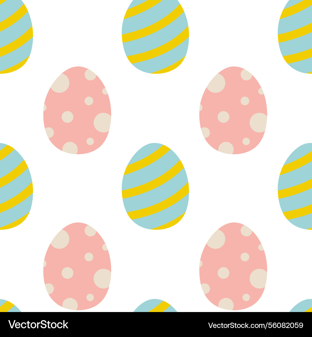 Colorful easter egg pattern design for festive Vector Image