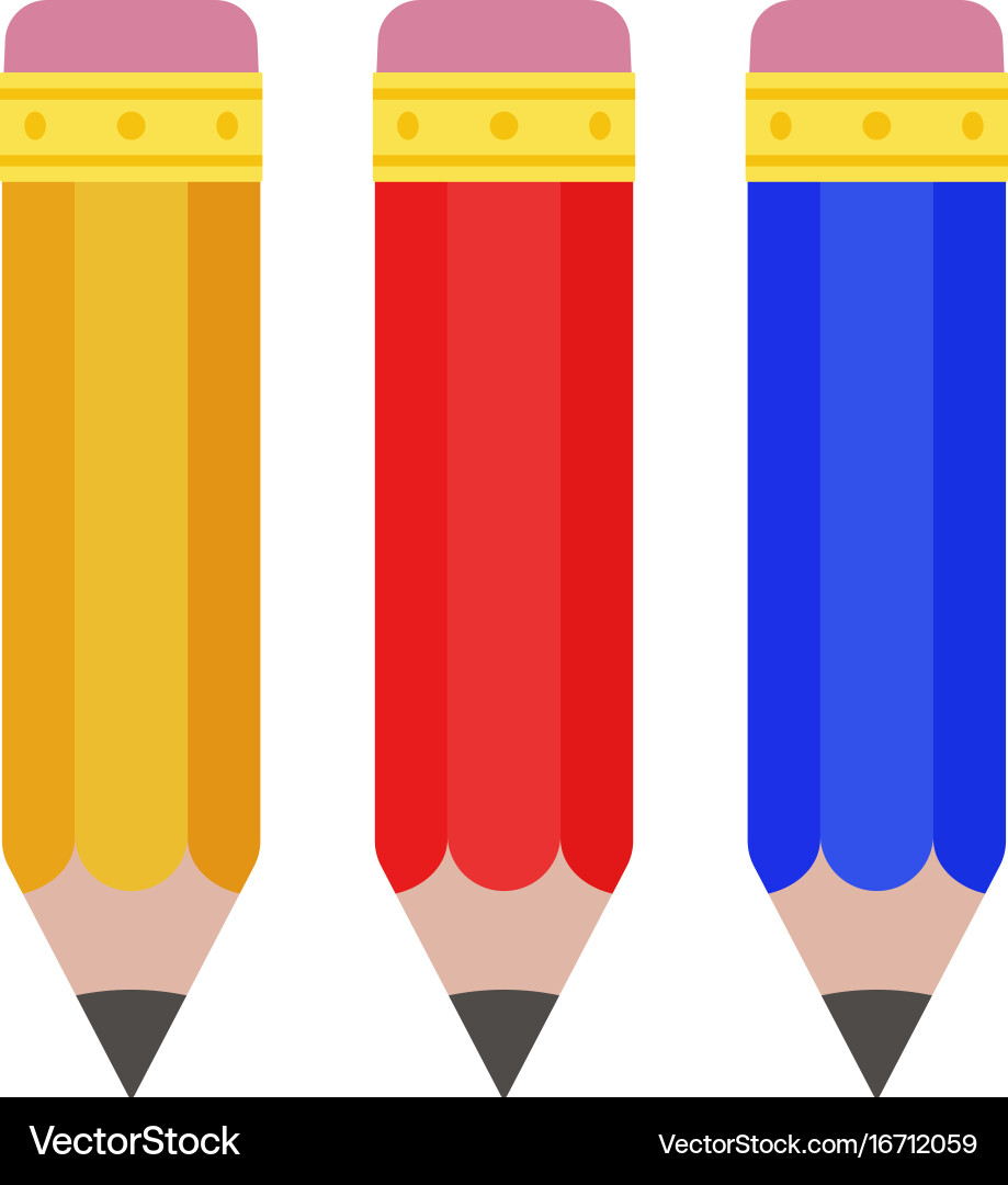 Pencil Royalty Free Vector Image - VectorStock
