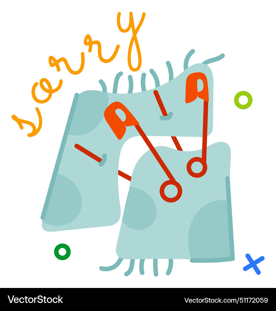 Torn fabric Royalty Free Vector Image - VectorStock