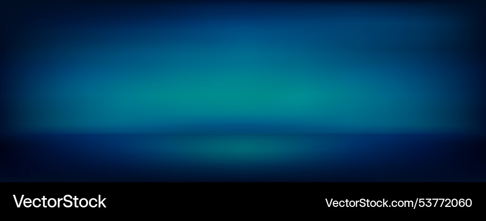 Bright blue solid studio gradient background Vector Image