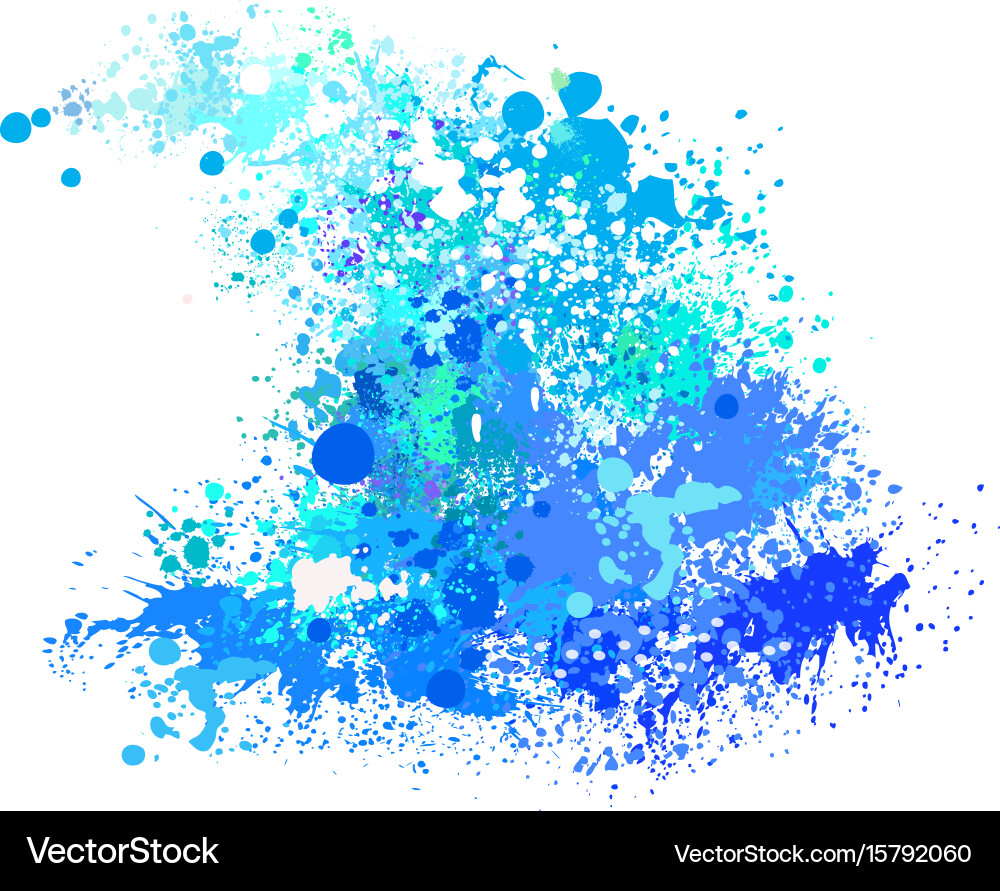 Colorful Paint Splashes Royalty Free Vector Image