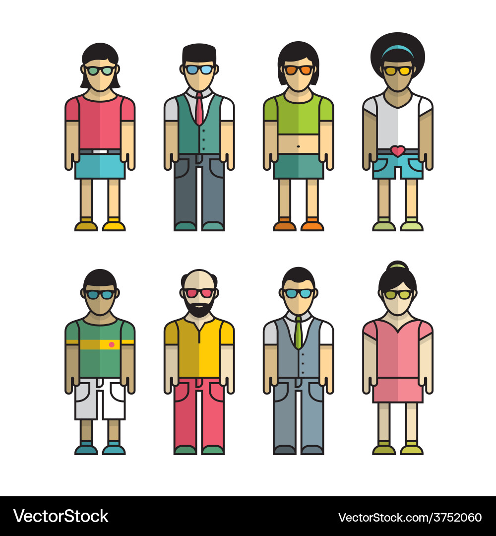 Group of people Royalty Free Vector Image - VectorStock