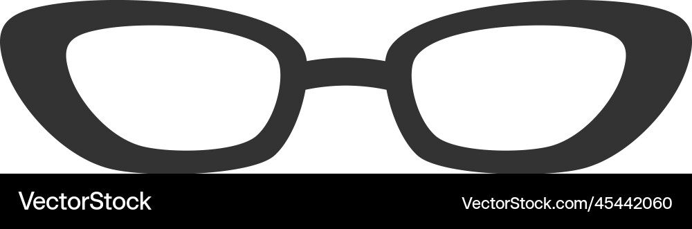 Retro Eyeglasses Outline Royalty Free Vector Image