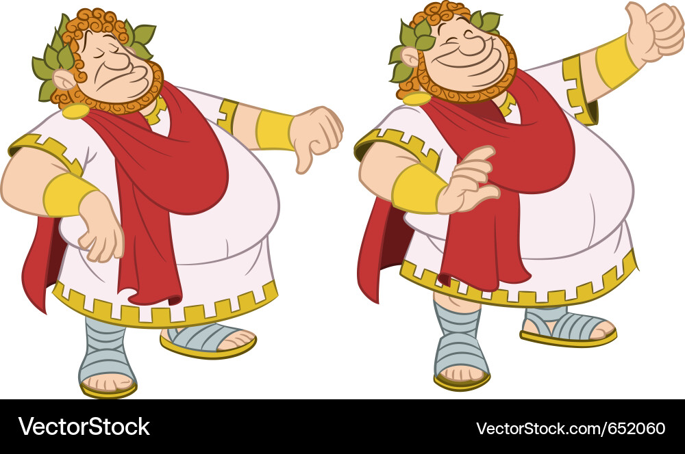 Roman emperor Royalty Free Vector Image - VectorStock