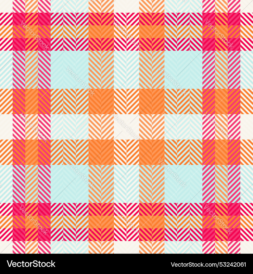 Checker fabric pattern textile empty background Vector Image