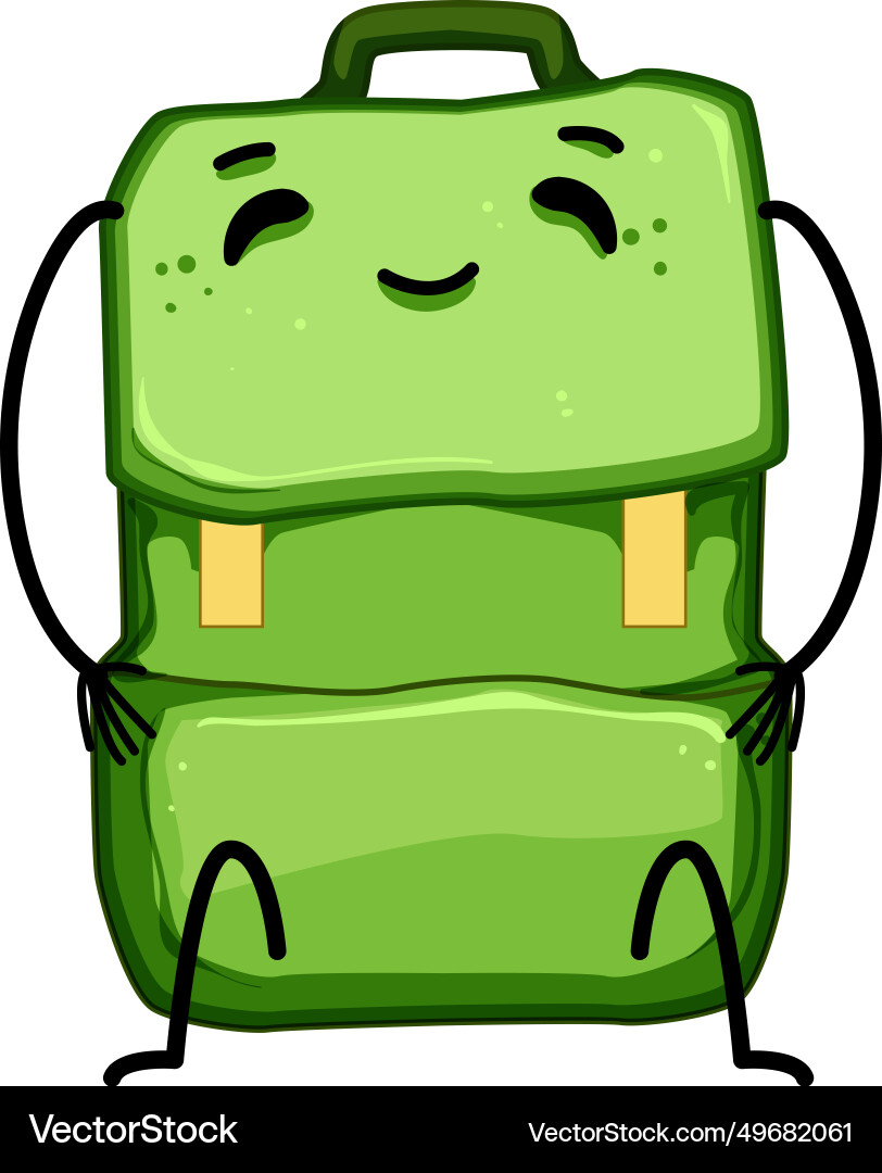 Eraser stationery character cartoon Royalty Free Vector