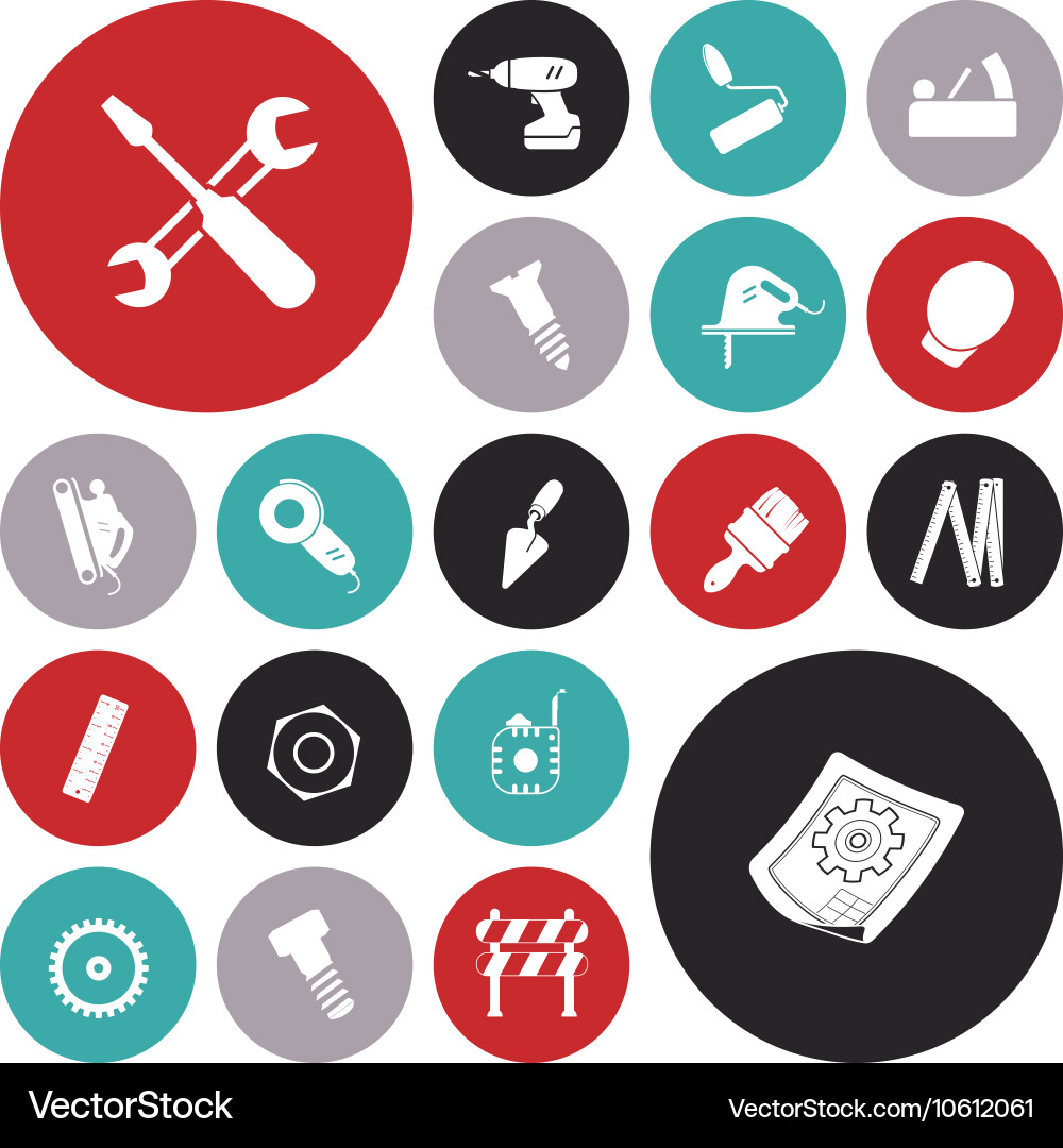 Icons for industrial Royalty Free Vector Image