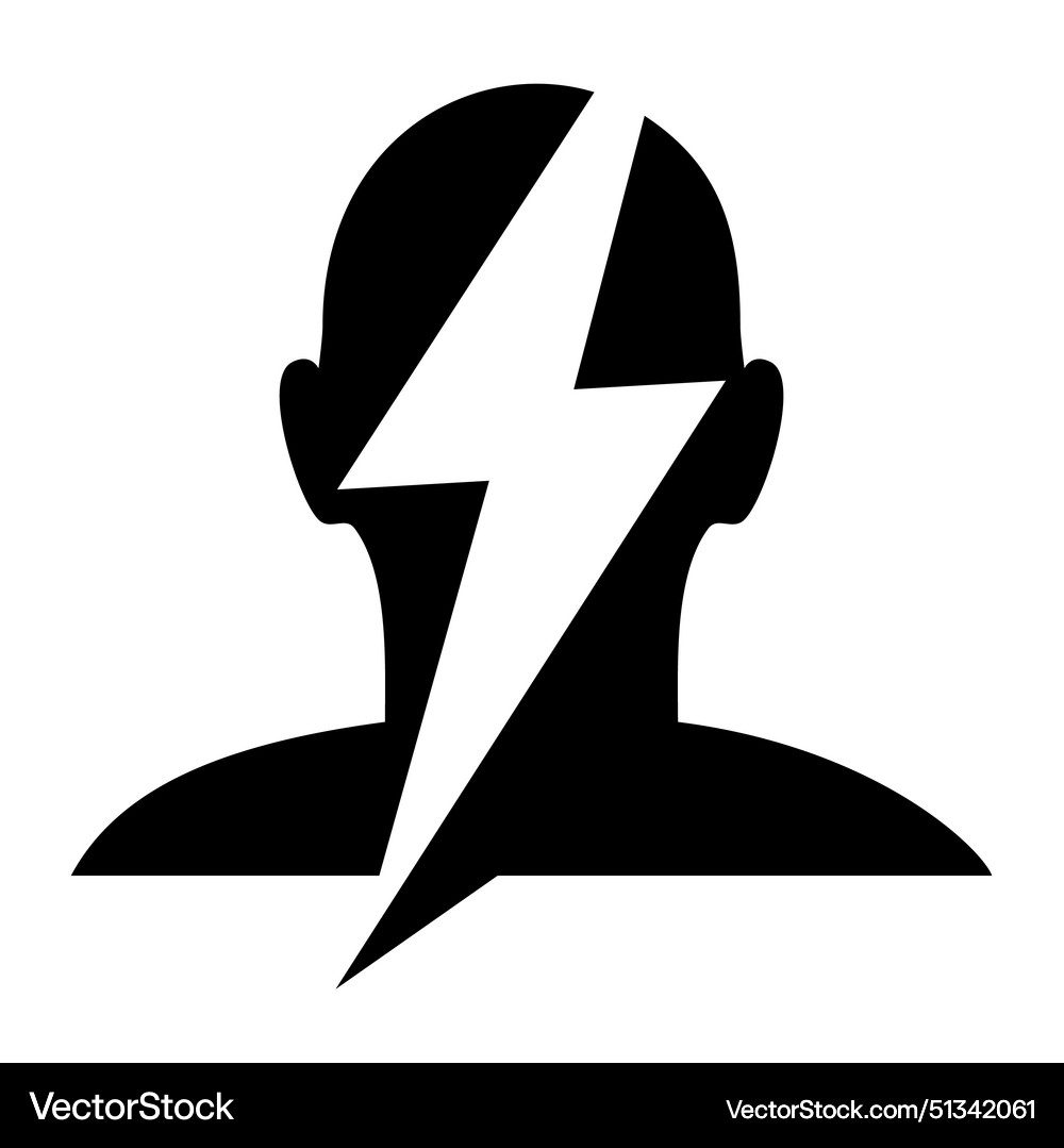 Stress head human design Royalty Free Vector Image