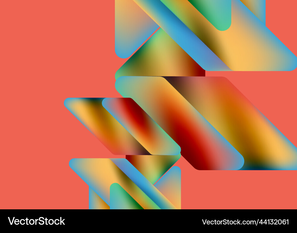 Tech minimal geometric wallpaper creative Vector Image