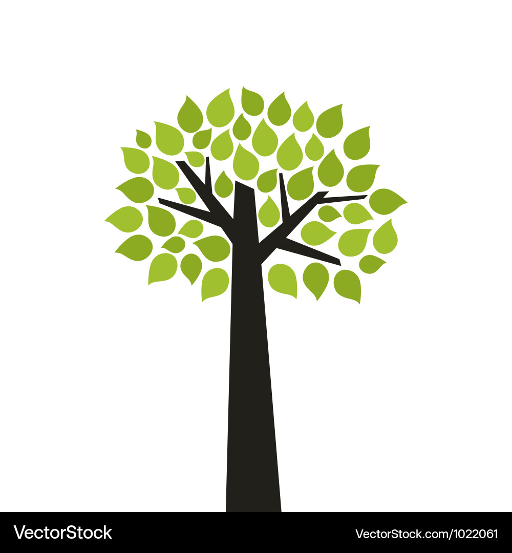Tree wood Royalty Free Vector Image - VectorStock