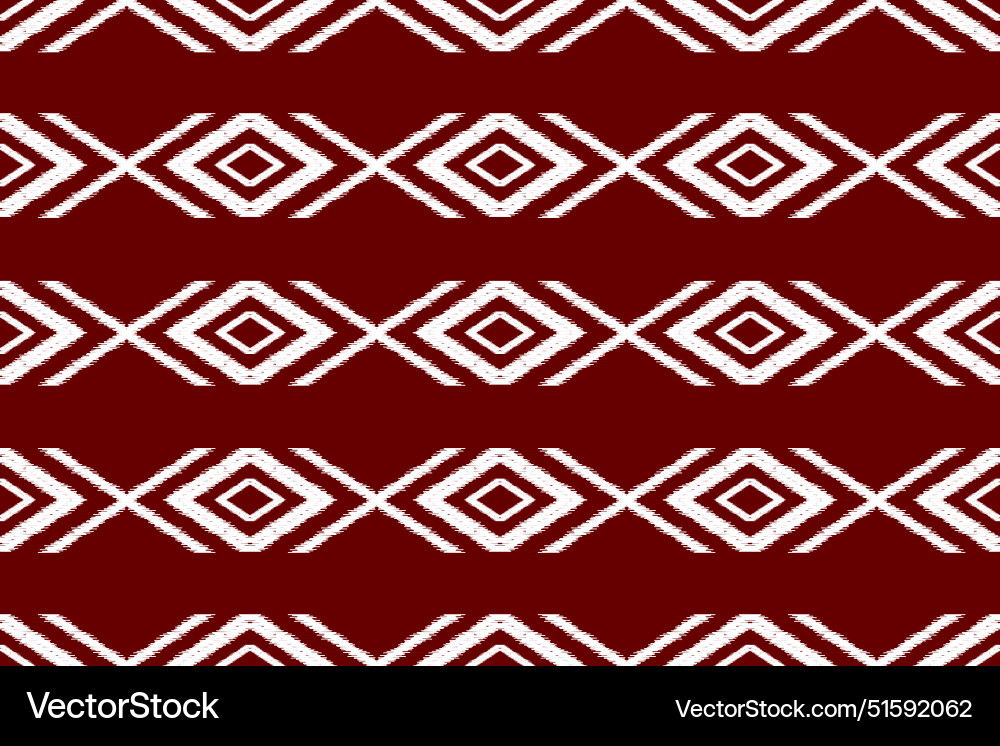Beautiful ethnic ikat art seamless pattern Vector Image