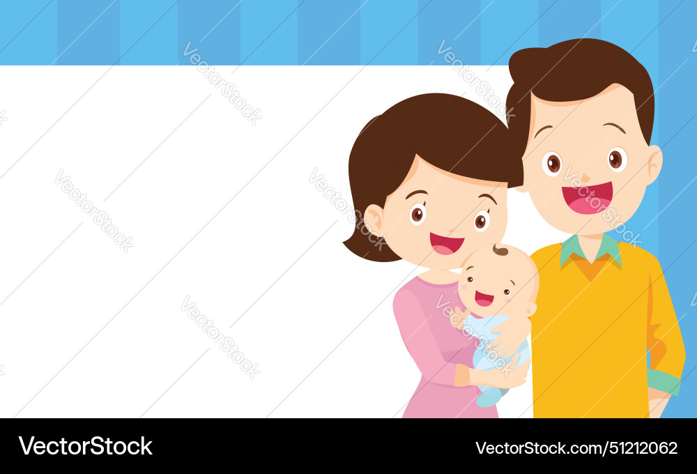 Big happy multi-generational family siblings Vector Image