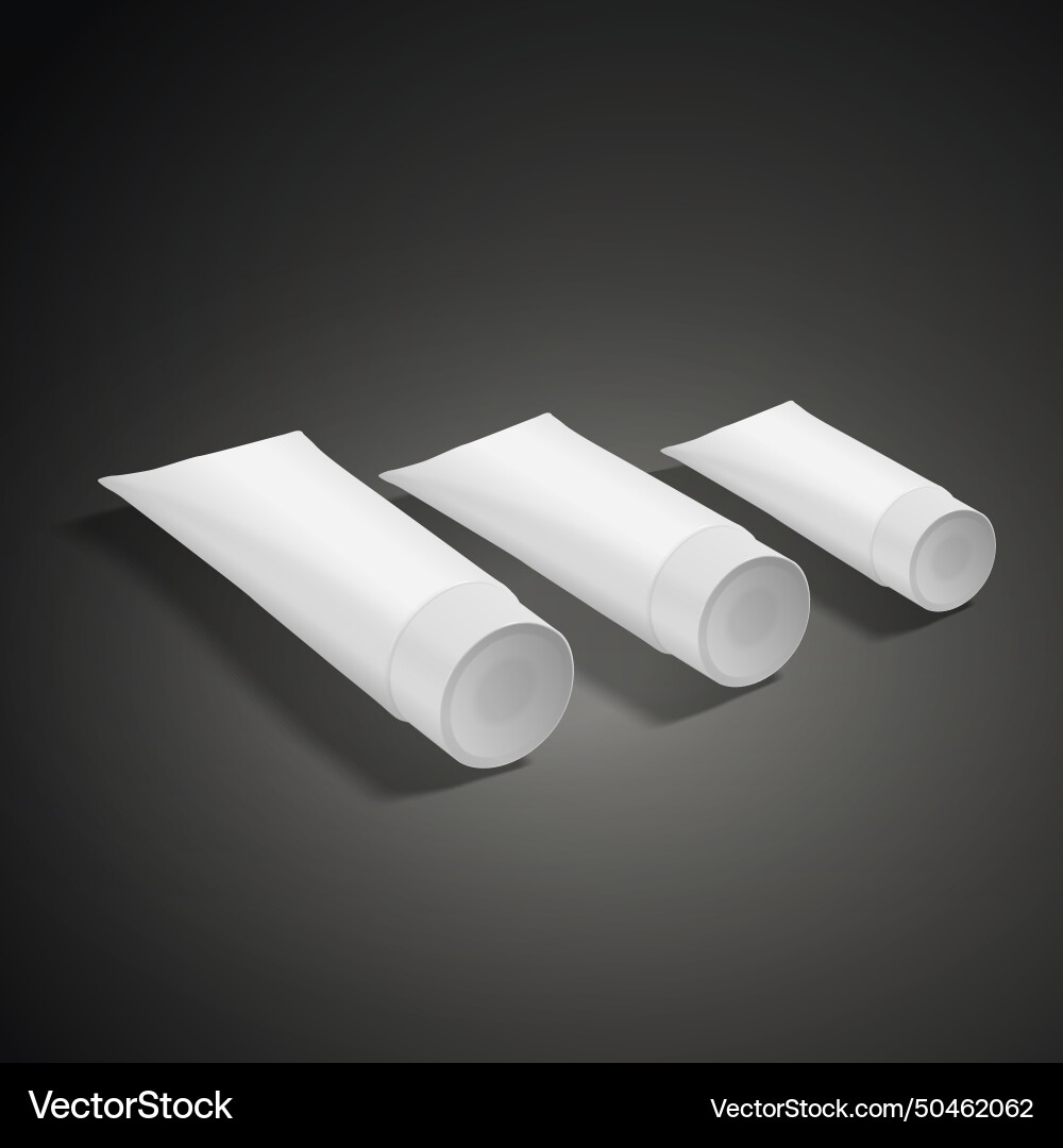 Blank tubes set Royalty Free Vector Image - VectorStock