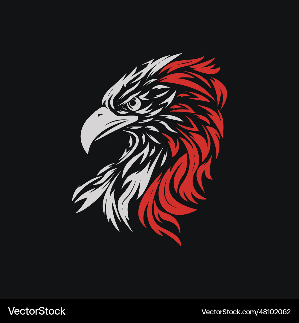 Design of eagle head logo Royalty Free Vector Image