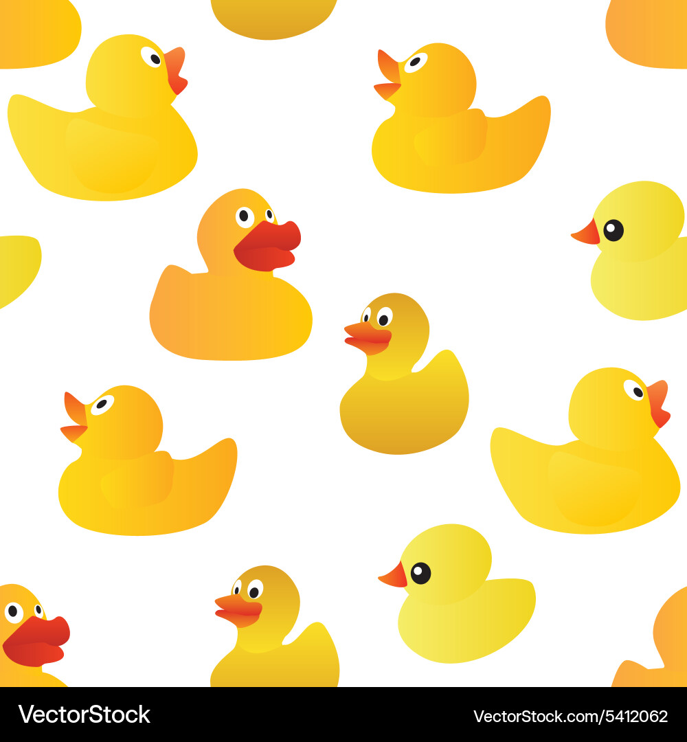 Ducks seamless pattern Royalty Free Vector Image