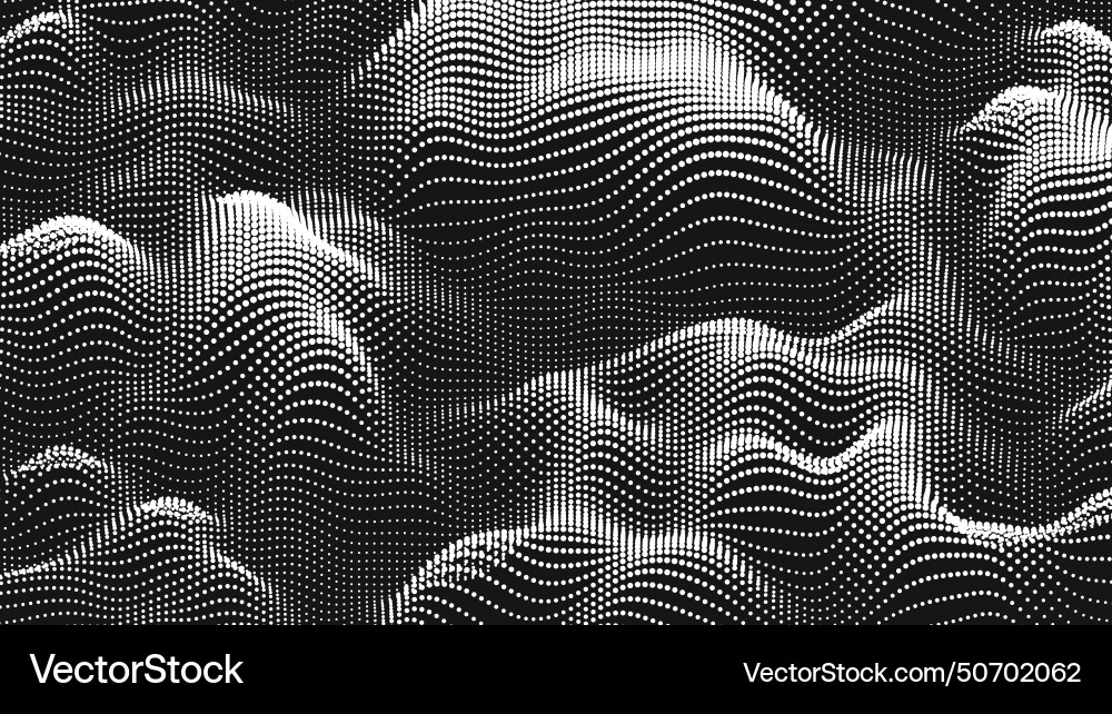 Point wave noise texture abstract dot background Vector Image