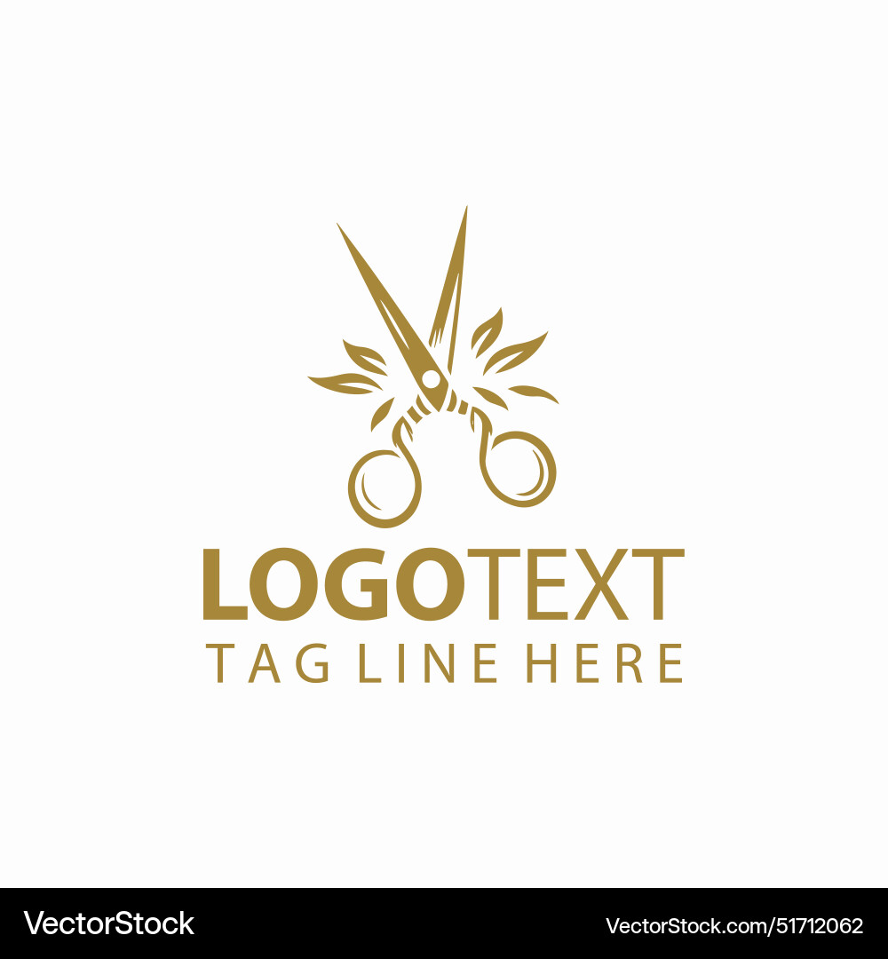 Scissor logo Royalty Free Vector Image - VectorStock