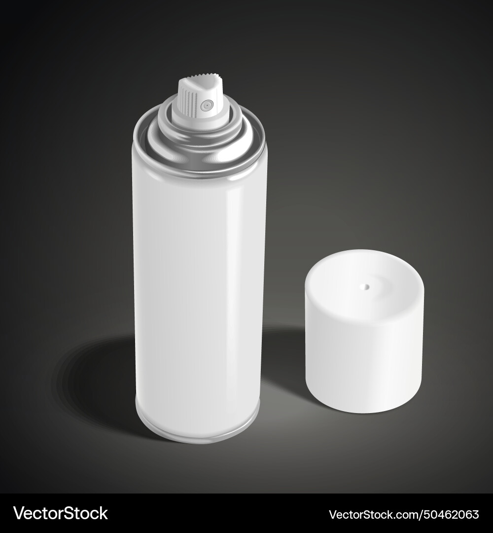 Blank aerosol can Royalty Free Vector Image - VectorStock