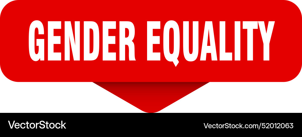 Gender equality sticker sign Royalty Free Vector Image