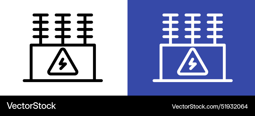 Electrical transformer icon perfect Royalty Free Vector