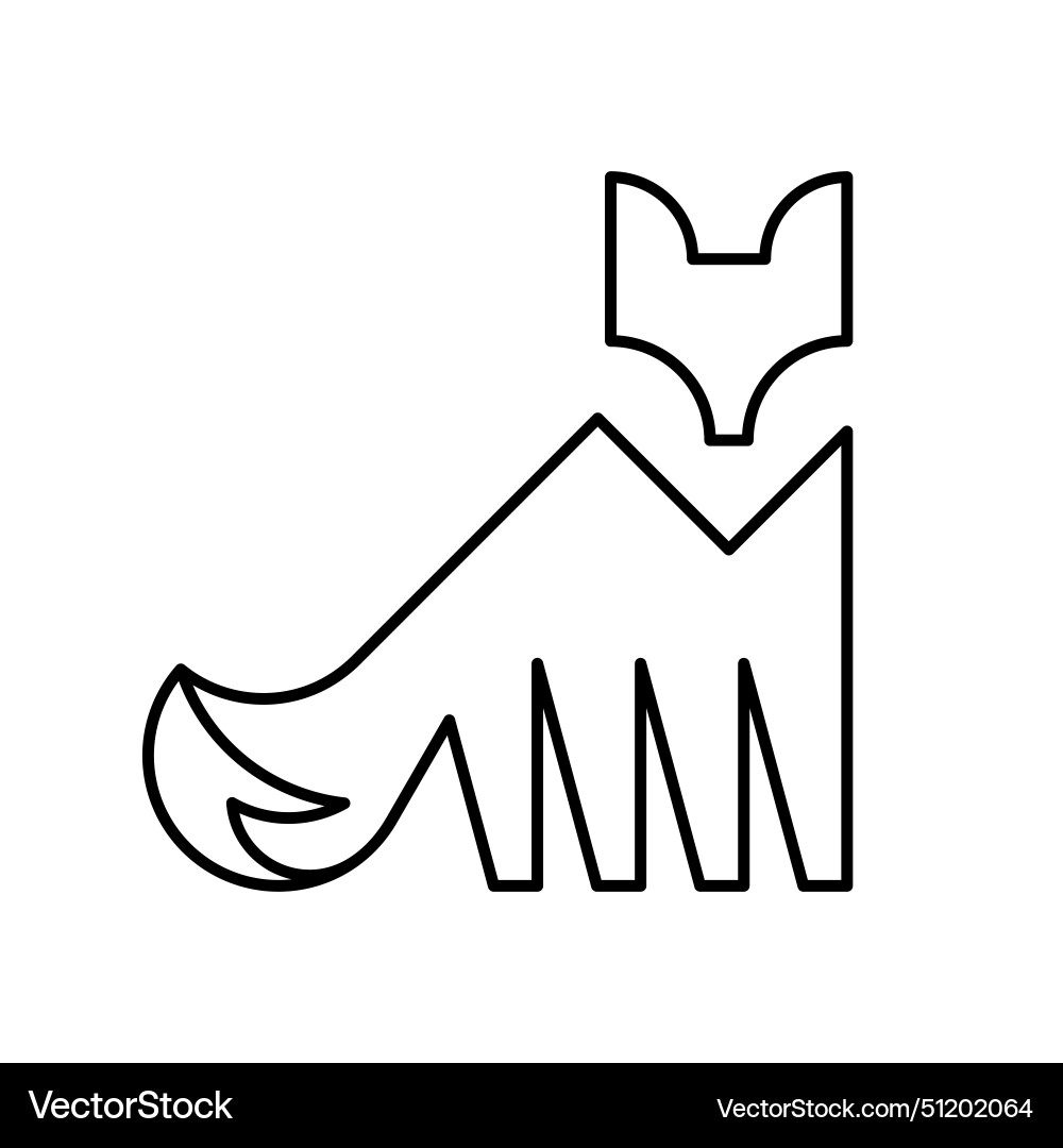 Fox logo Royalty Free Vector Image - VectorStock