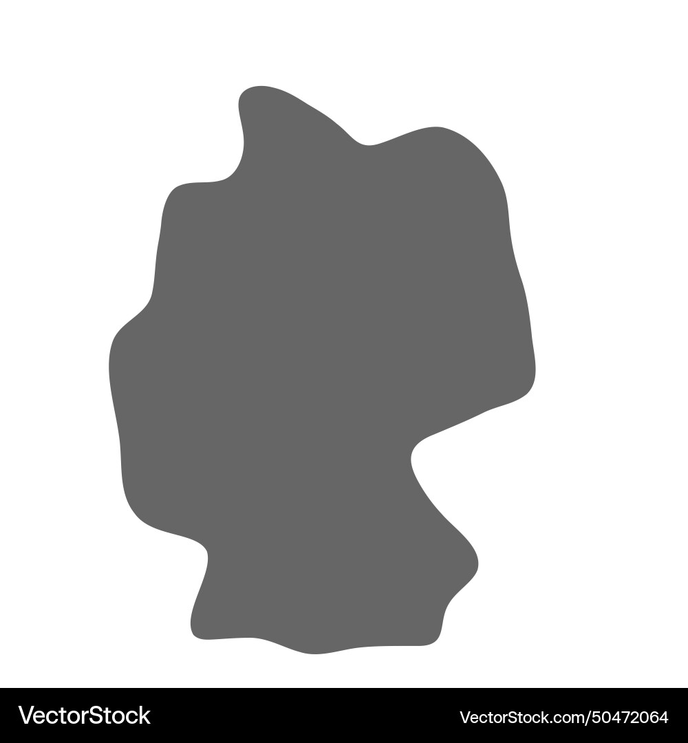 Germany simplified smooth country map Royalty Free Vector