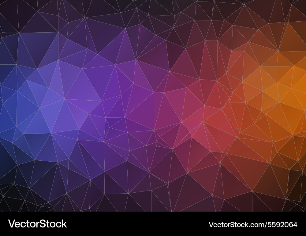 Modern triangle 2d geometric colorful background Vector Image