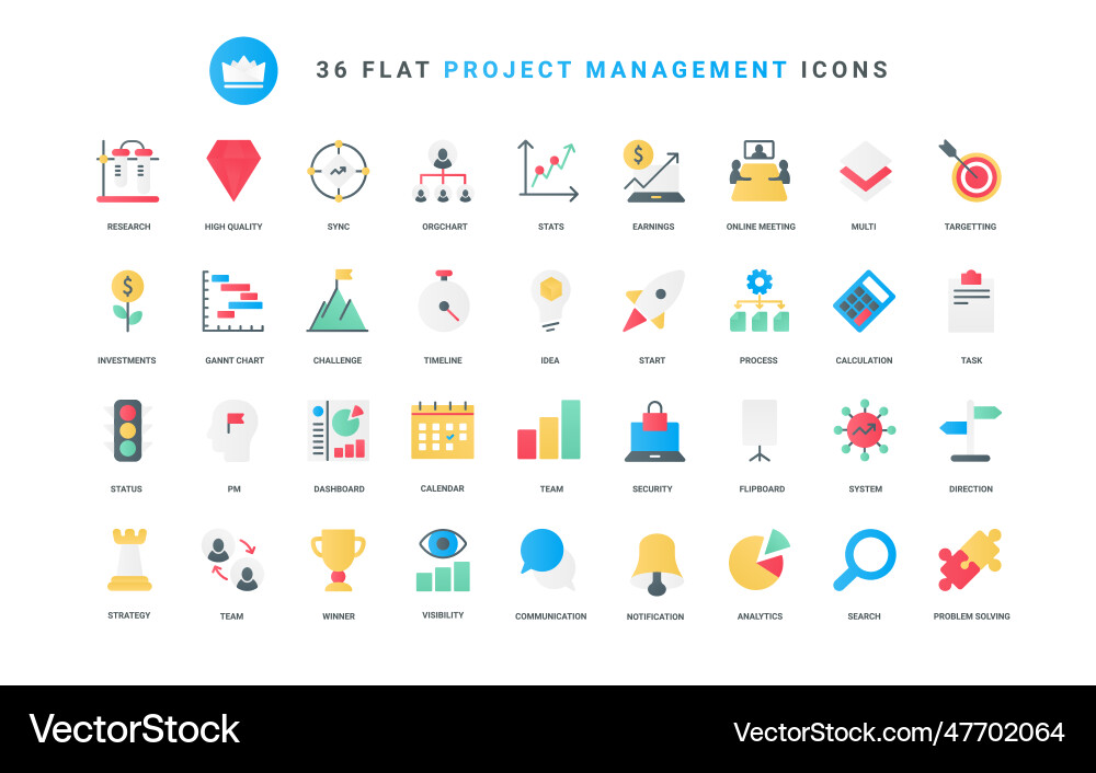 Project management success solution and strategy Vector Image