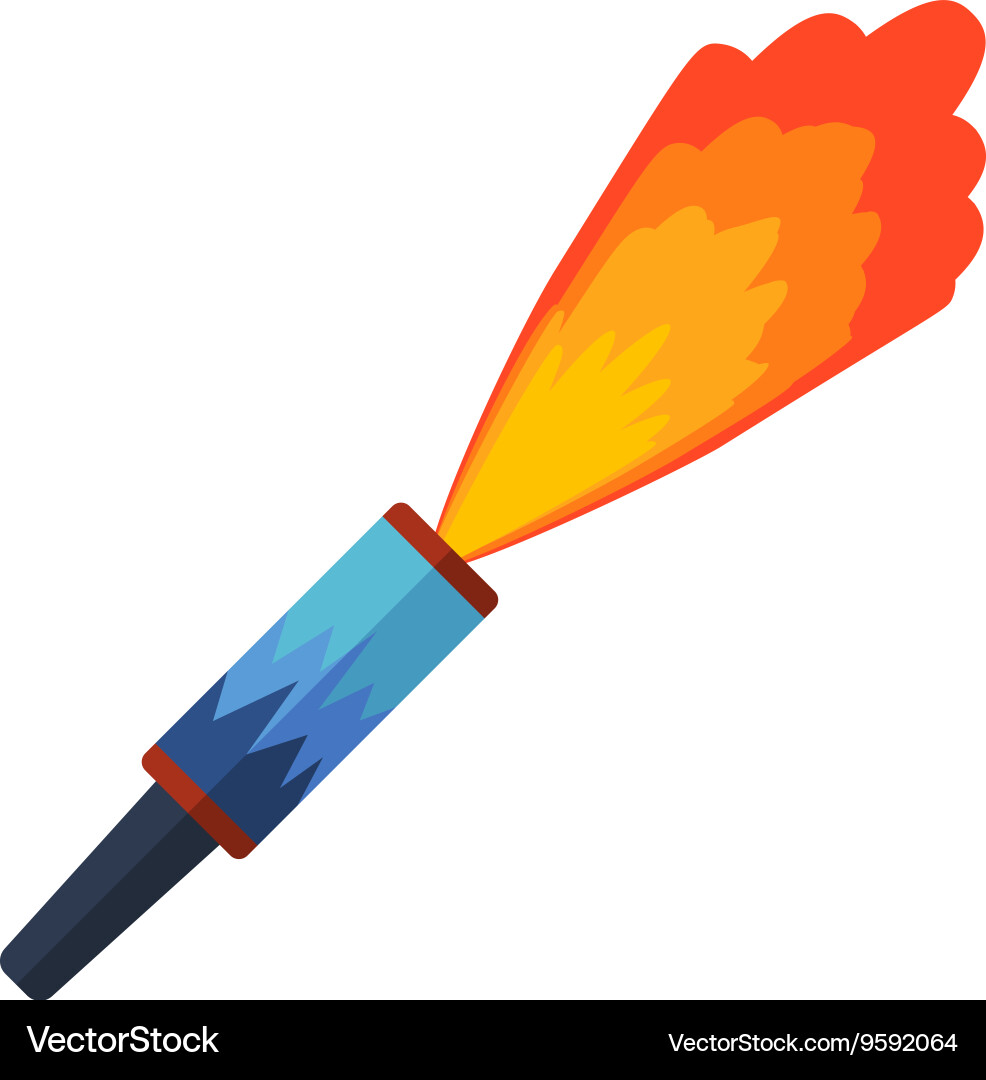 Pyrotechnics and fireworks icon Royalty Free Vector Image