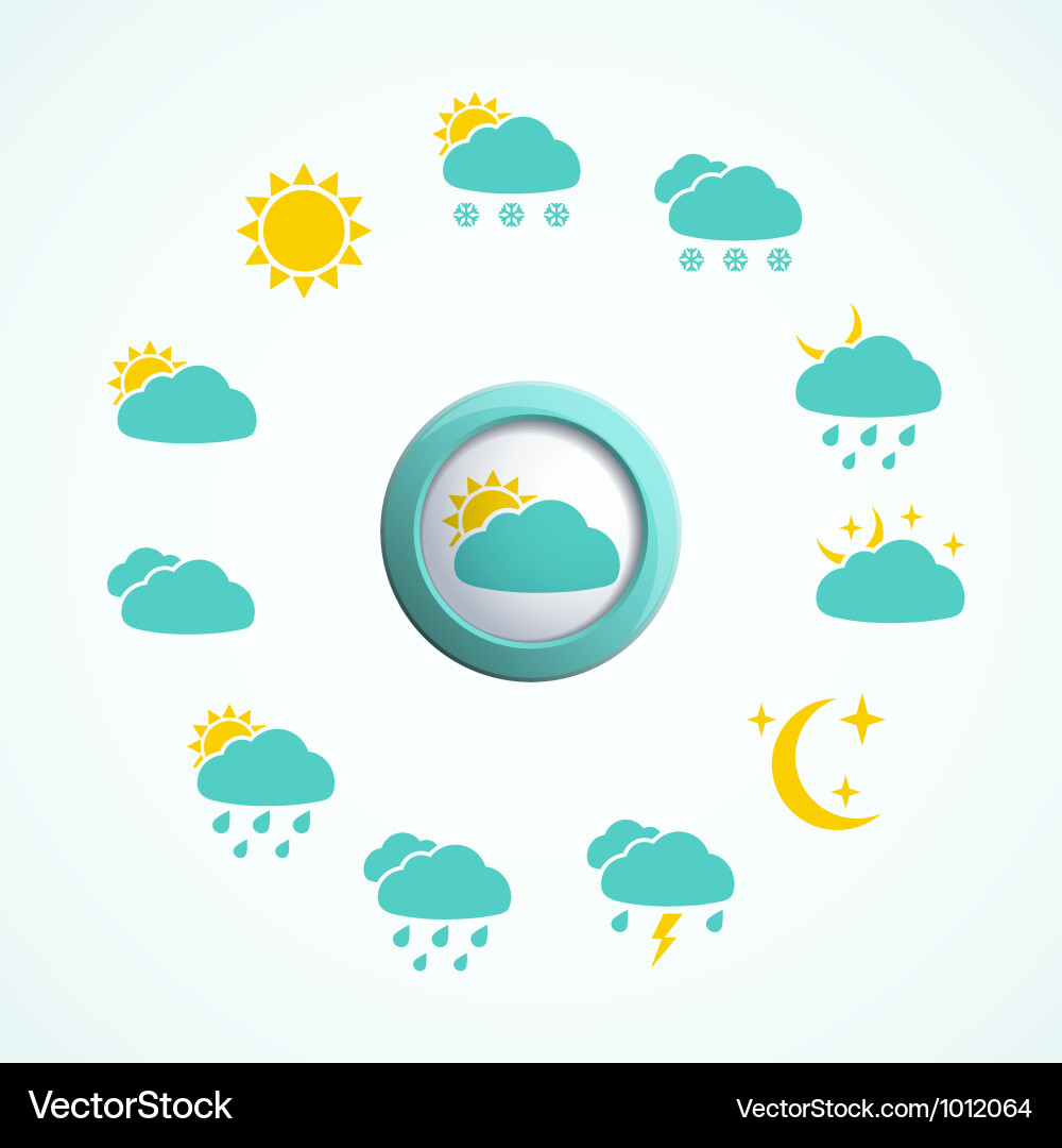 Weather design elements Royalty Free Vector Image