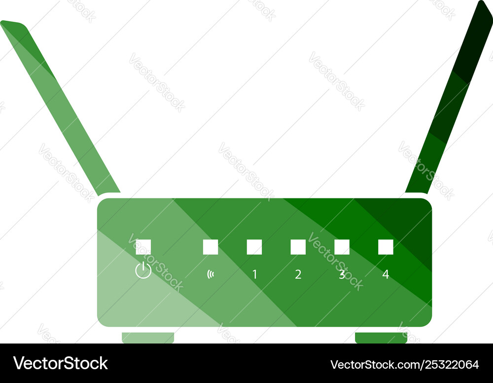 Wi-Fi Router-Symbol Lizenzfreies Vektorbild - VectorStock