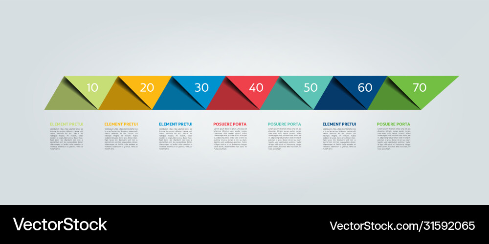 Infographic timeline report template chart Schema Vektorbild