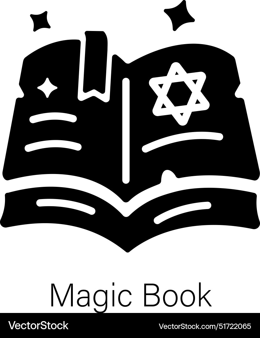 Magic book Royalty Free Vector Image - VectorStock