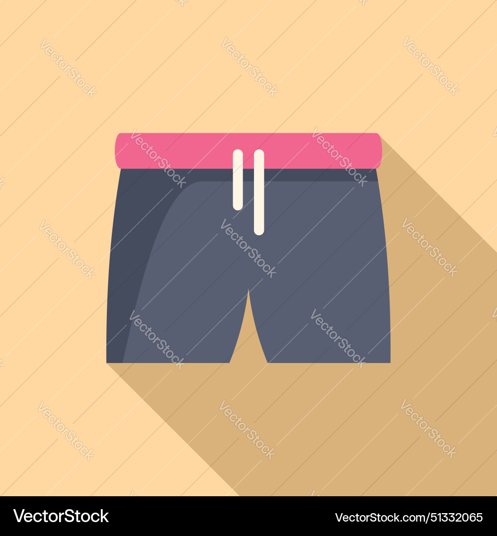 Sport shorts on beige Royalty Free Vector Image