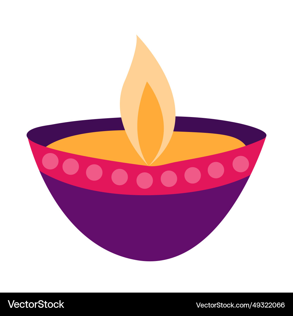 Diwali deepak lamp Royalty Free Vector Image - VectorStock