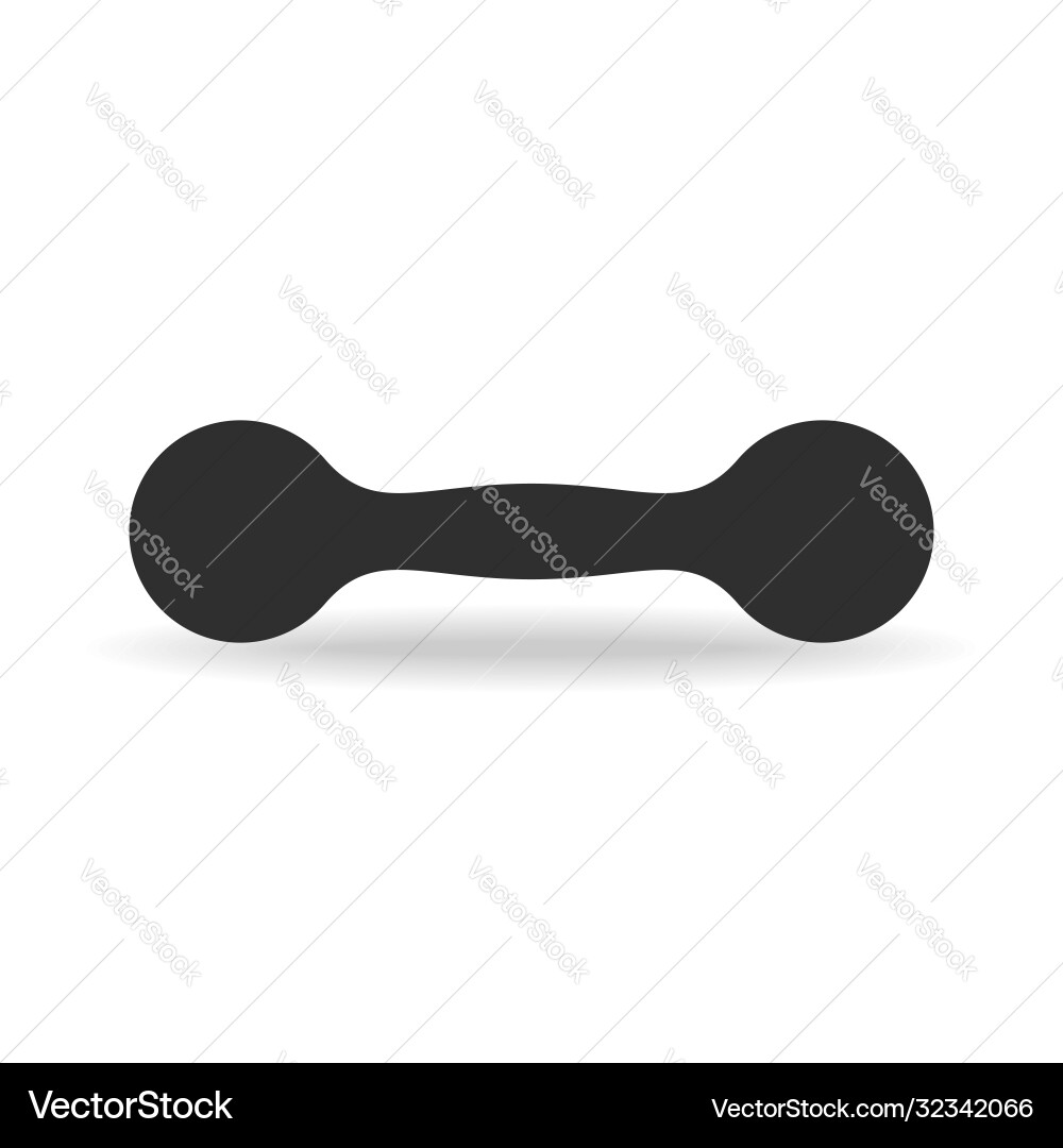 Dumbbell sign Royalty Free Vector Image - VectorStock