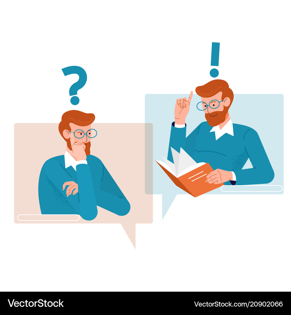 Question and answer concept people icons Vector Image