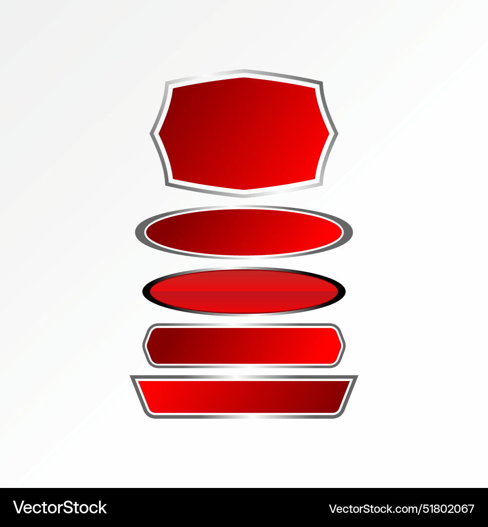 Background classic emblem badge collection Vector Image