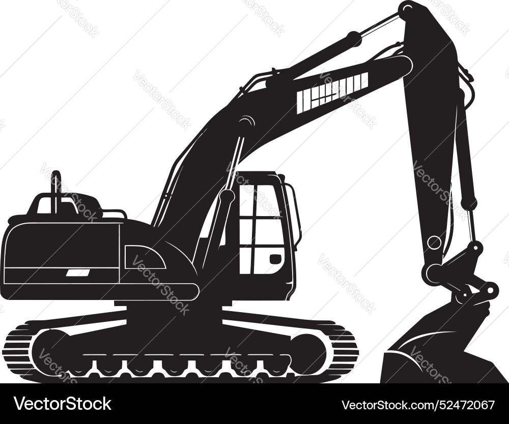 Excavation expert excavator design element earth Vector Image