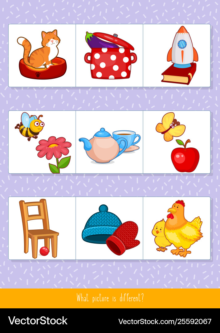 Find a different picture Royalty Free Vector Image