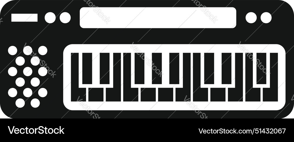 Icon of a music synthesizer Royalty Free Vector Image
