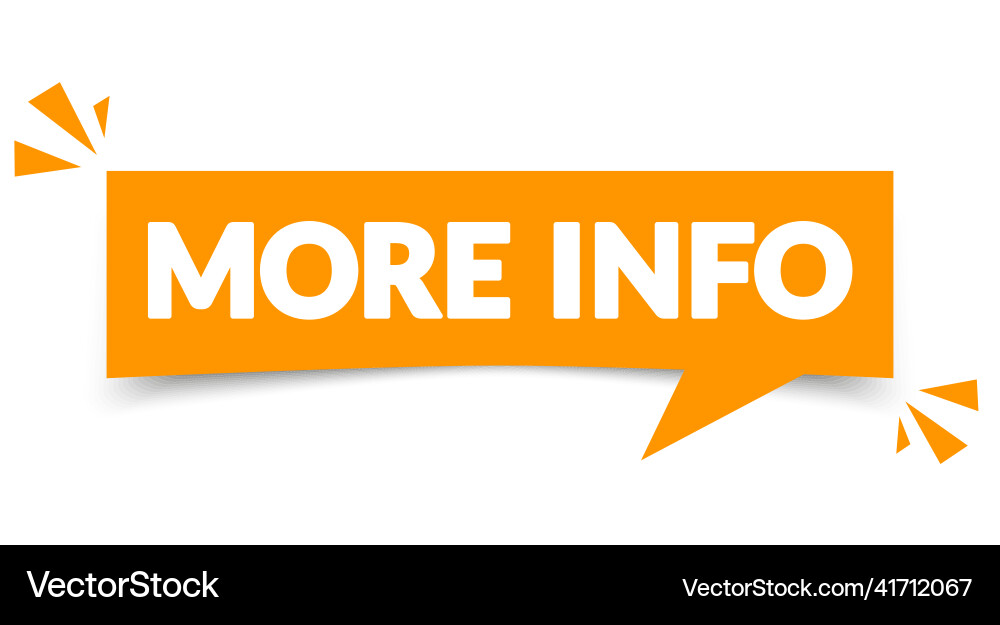 Spechbubble1 more info Royalty Free Vector Image