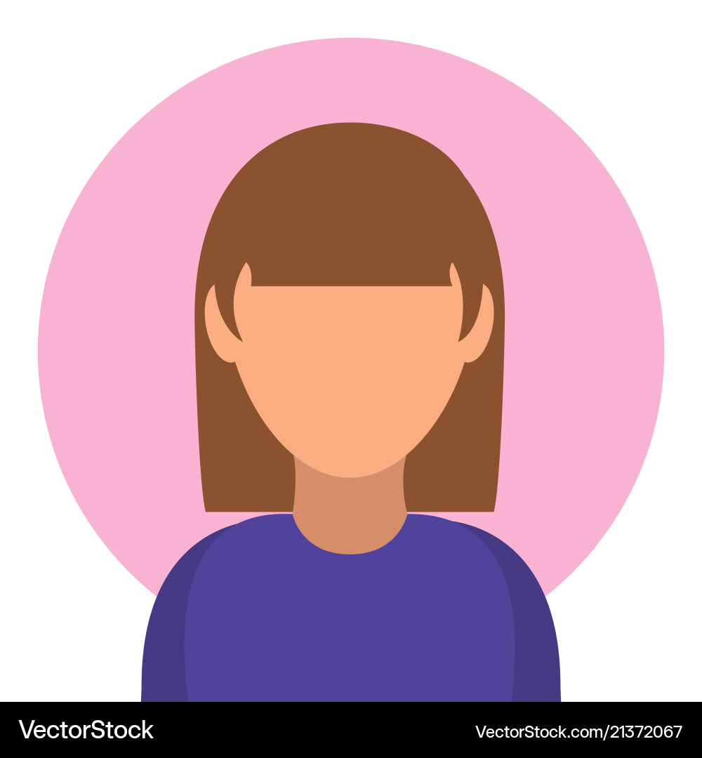 Woman avatar profile Royalty Free Vector Image