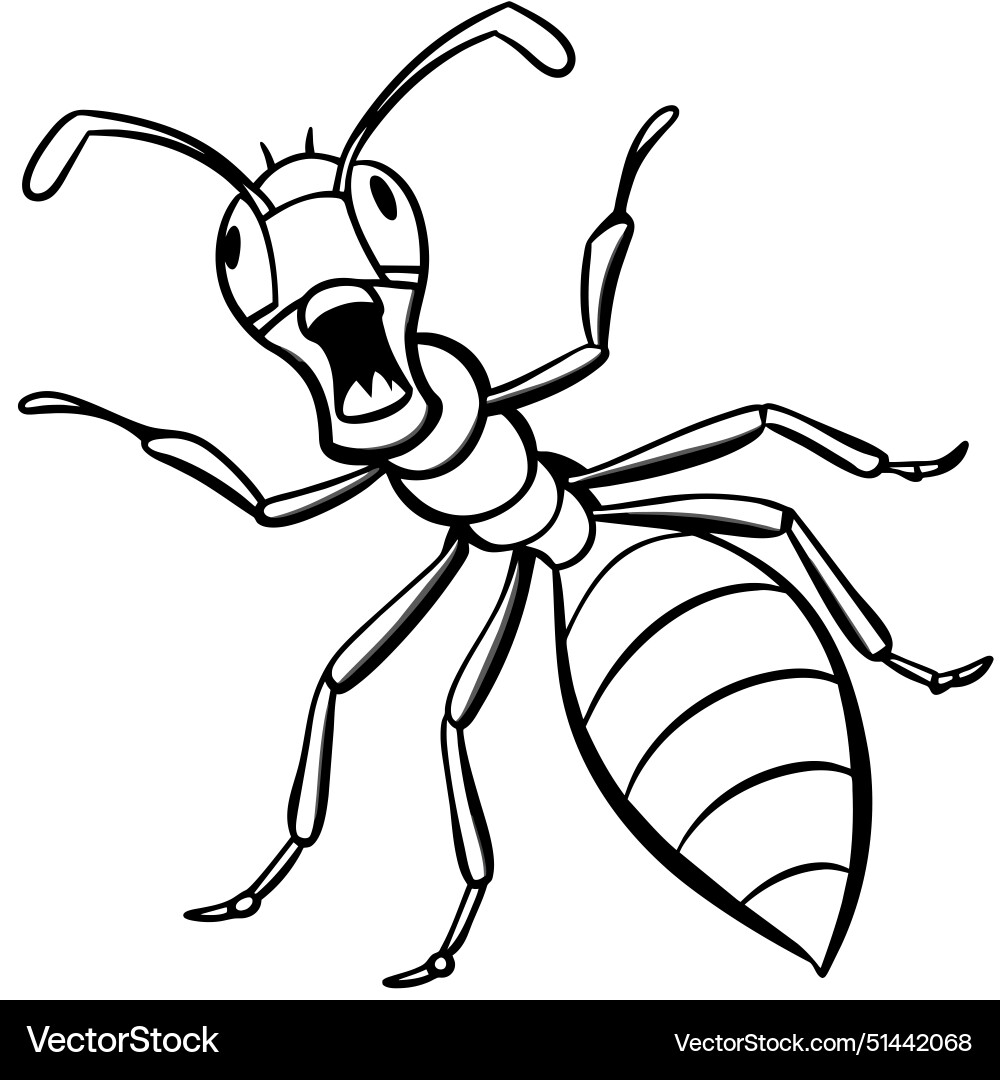 Ant screams icon Royalty Free Vector Image - VectorStock