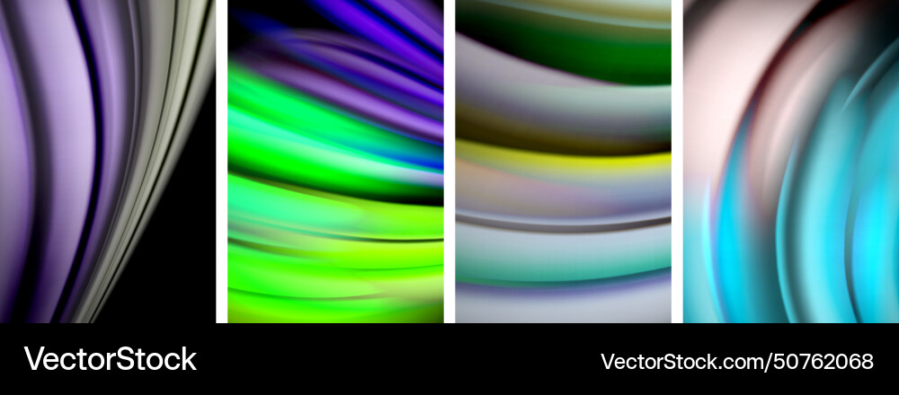 Blurred color line backgrounds Royalty Free Vector Image
