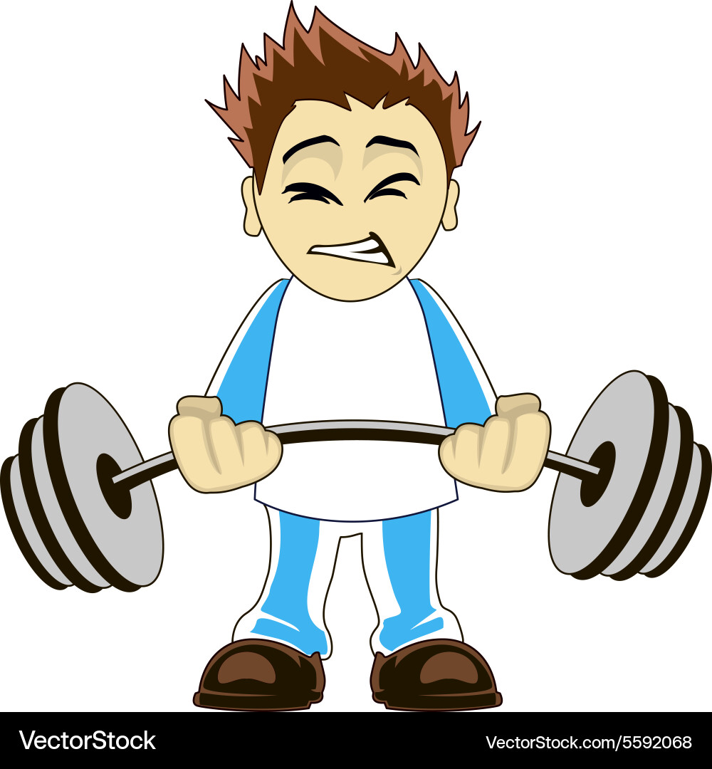 Cartoon bodybuilder Royalty Free Vector Image - VectorStock